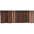 Amazon.com: VHC Brands, Beckham, Cotton, 16x60, Patchwork Valance, Red ...