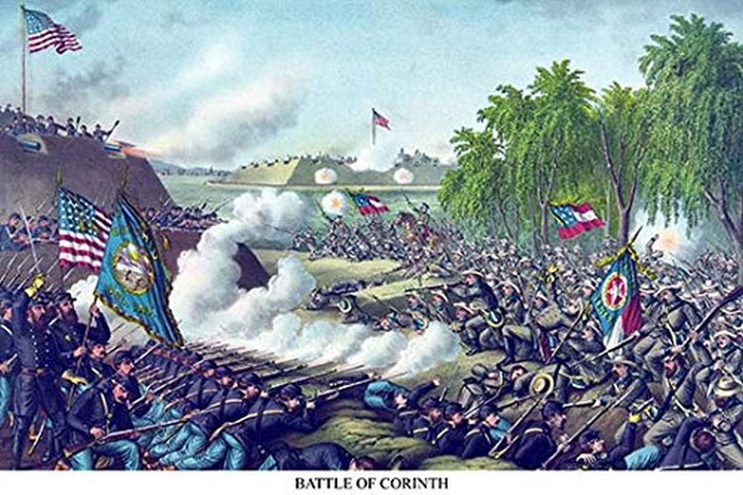 Amazon.com: Buyenlarge Battle of Corinth, Mississippi - 8" X 12" Fine ...