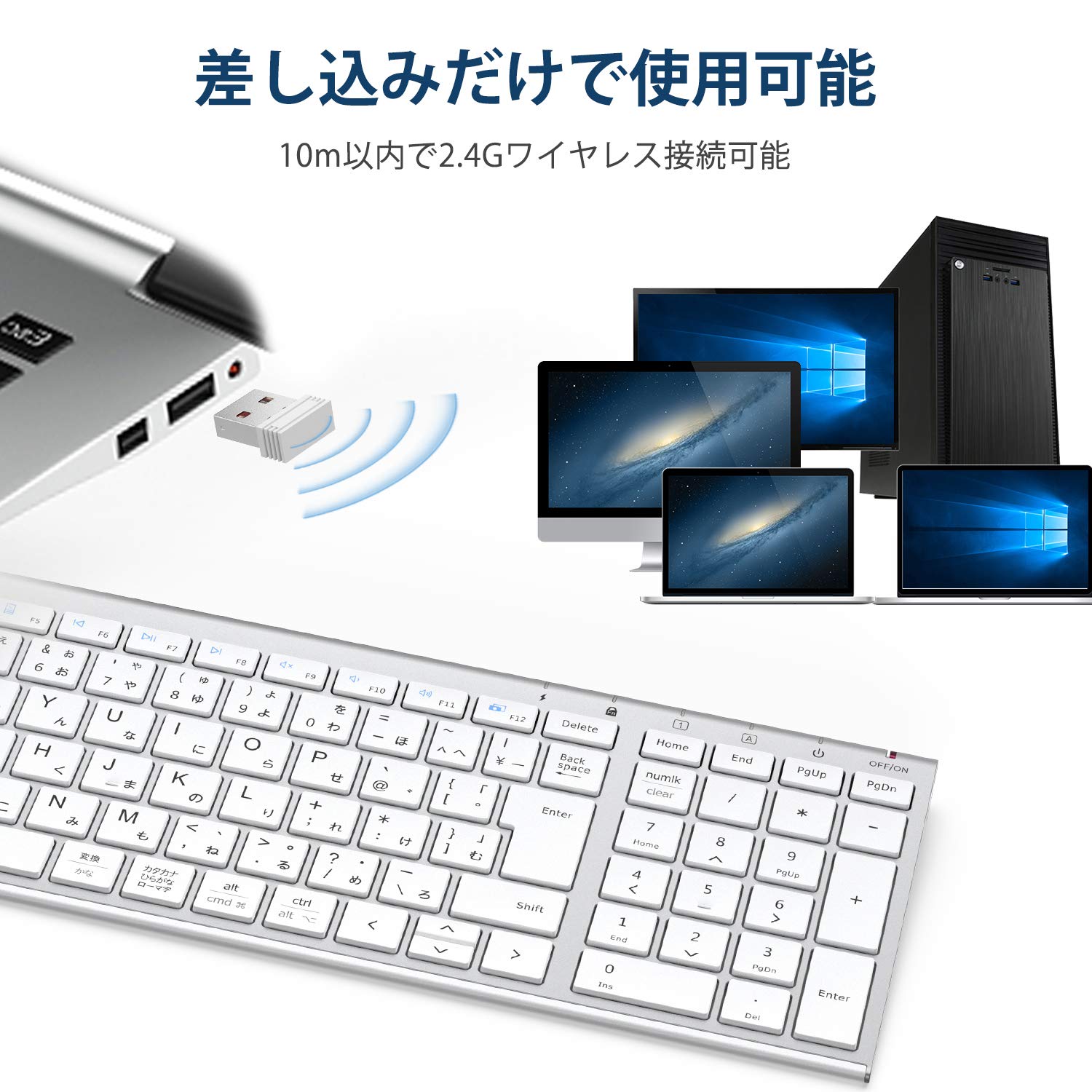 Mua iClever GKJ22S Keyboard, Wireless Keyboard, Wireless, USB ...