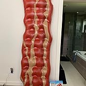 Amazon.com: Coconut Float's Pool Floats; 7 1/2 Ft Bacon Pool Raft: Toys ...