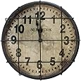 Amazon.com: Kalalou Black and White Metal New York Clock: Home & Kitchen