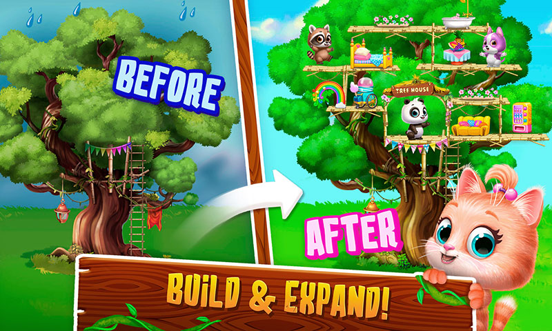 Panda Lu Treehouse - Cute Pet Care & Building Fun for Kids:Amazon.com ...