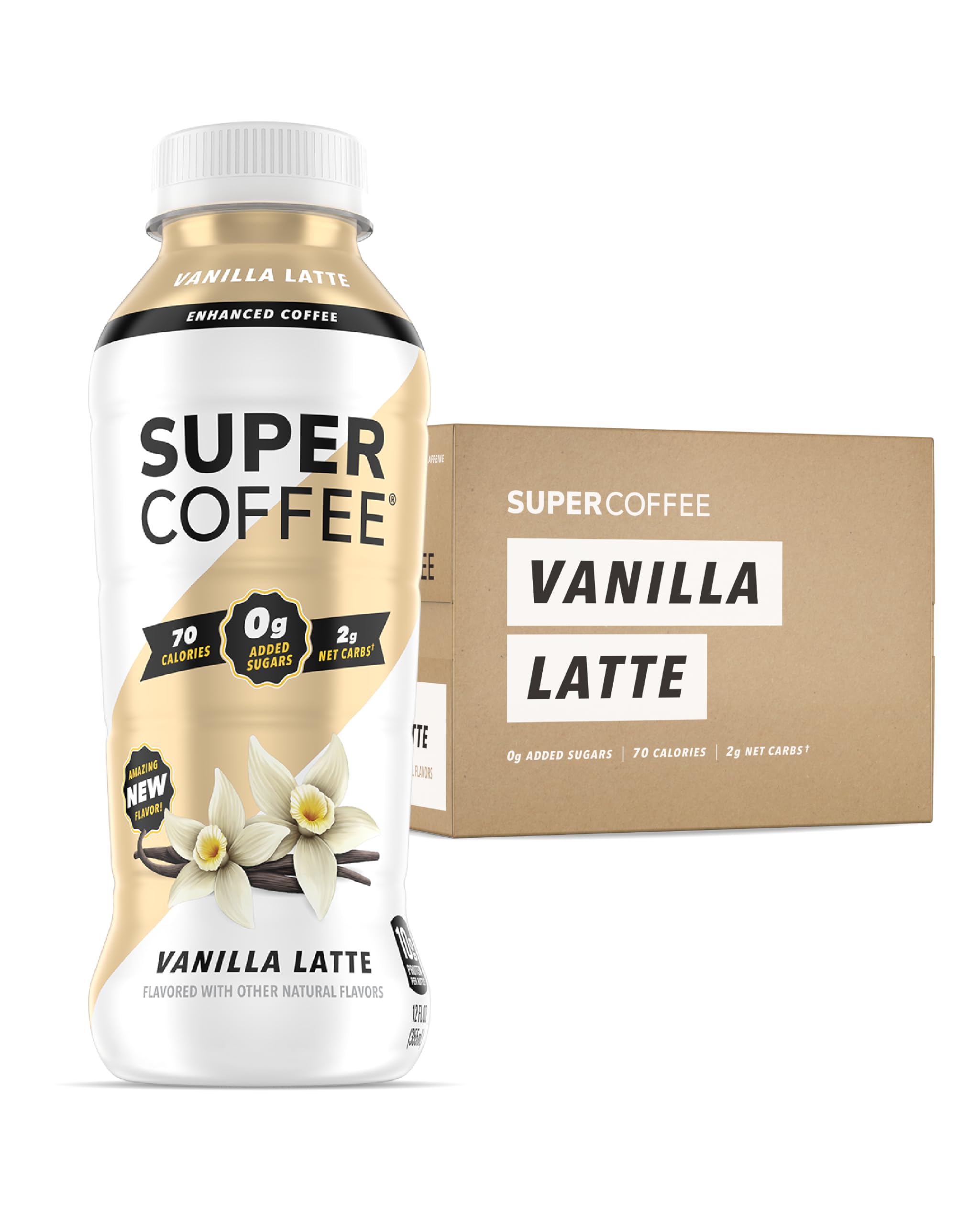 Mua SUPER COFFEE Ready To Drink Iced Coffee, Vanilla Latte (12 Ounce ...