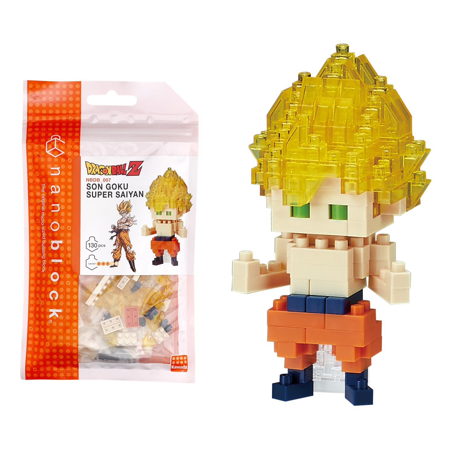 Mua nanoblock - Dragon Ball Z - Son Goku Super Saiyan, Character Collection Series Building Kit ...