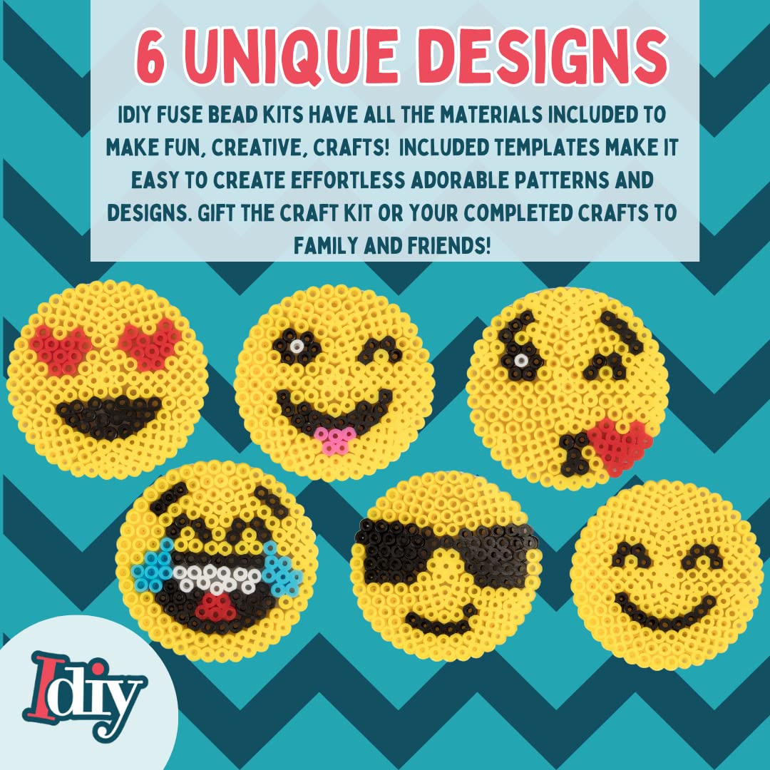 Mua Emoji Smiley Face Fuse Beads- 6 Different Emojis - 3600pcs Beads (6 ...