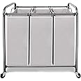 Amazon.com: STORAGE MANIAC 3 Section Laundry Sorter, 3 Bag Laundry ...