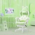 Amazon.com: Vigosit Cute Gaming Chair with Cat Paw Lumbar Cushion and ...