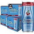 Amazon.com: Clearly Canadian Wild Cherry Cans Sparkling Water, 24-Pack (Regular & Zero ...