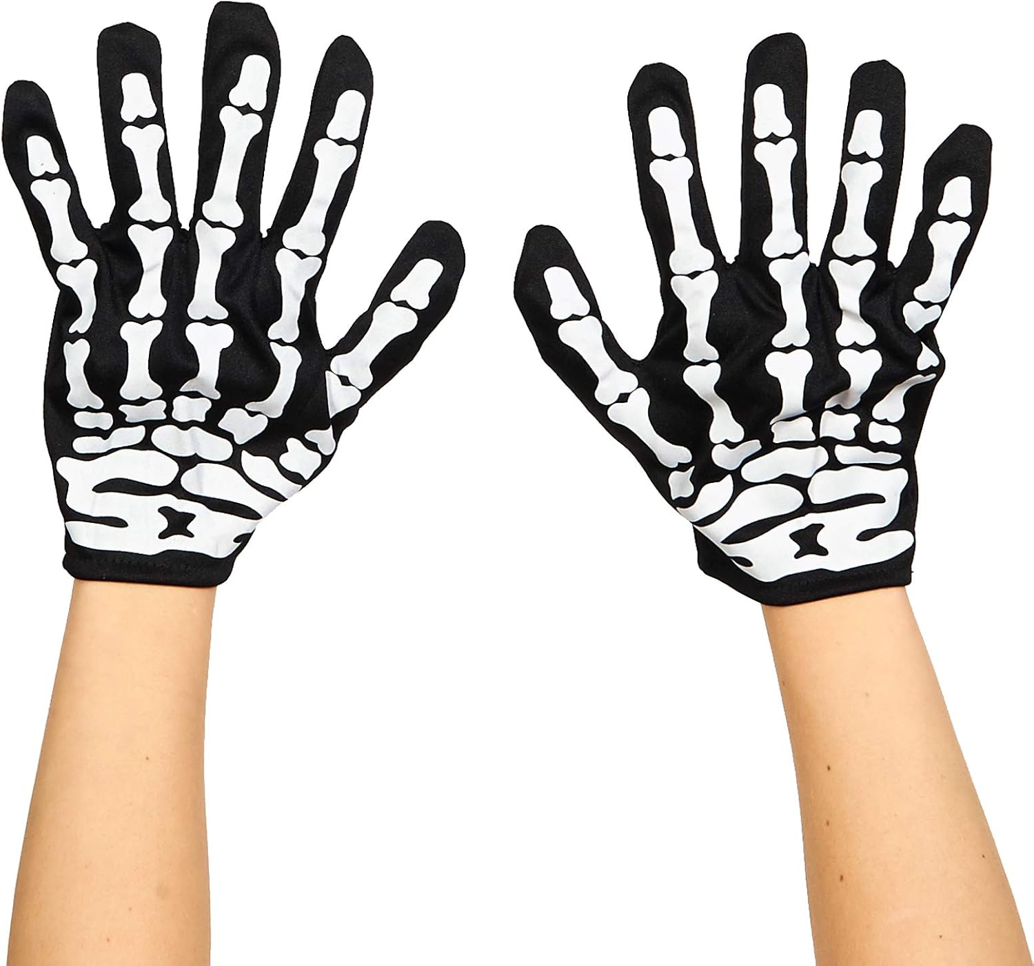Amazon.com: Rubie's Costume Co Men's Skeleton Gloves-Black Costume ...