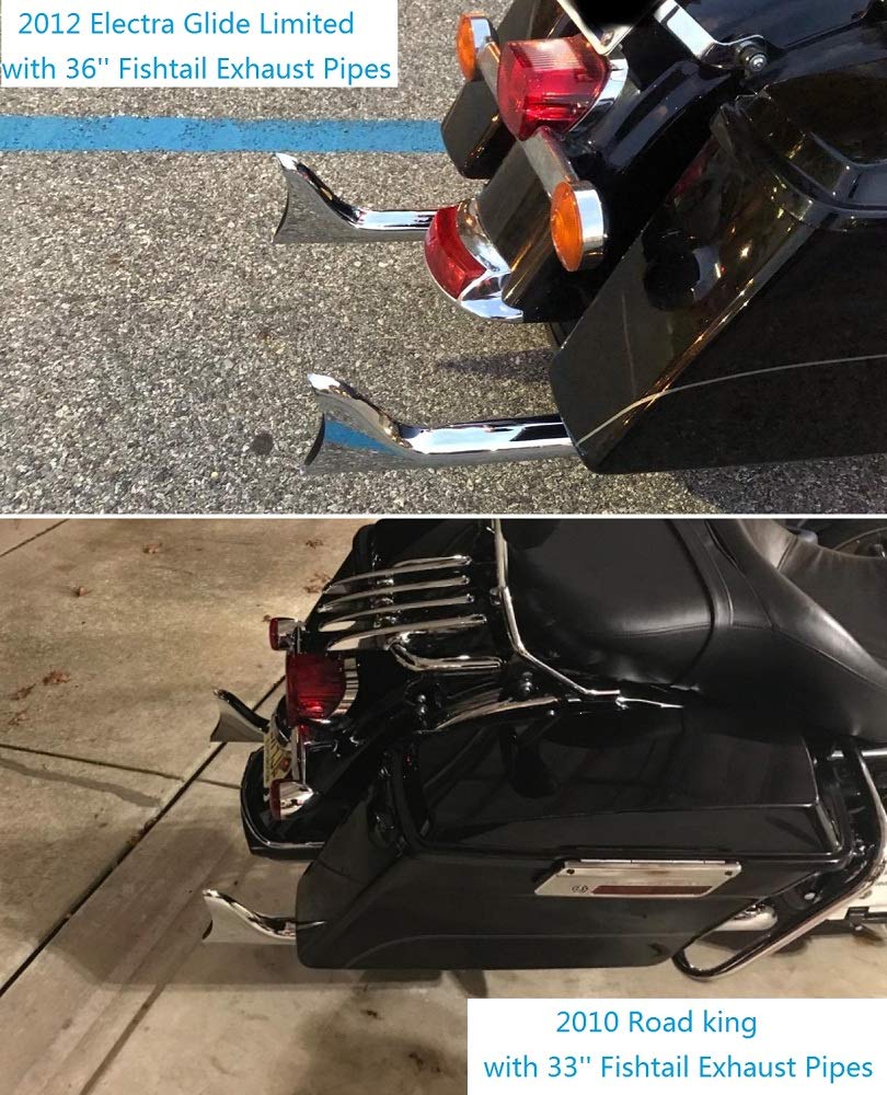 33/36/39/42 Inch Length Fishtails Cover Your Blue Color Chrome ...