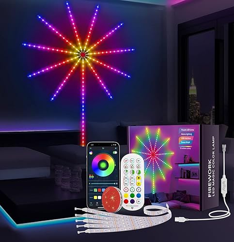 MATICOD Smart Firework Led Lights USB Powered Room Decor, Color ...