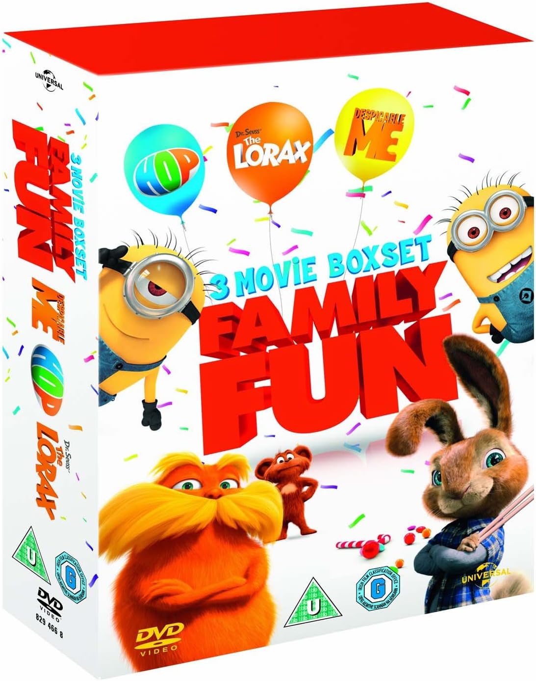 Dr Seuss' The Lorax / Despicable Me / Hop Triple Pack DVD: Amazon.co.uk ...