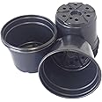 Amazon.com: Landmark Plastics 5" Diameter Black Plastic Nursery Pot (25 ...