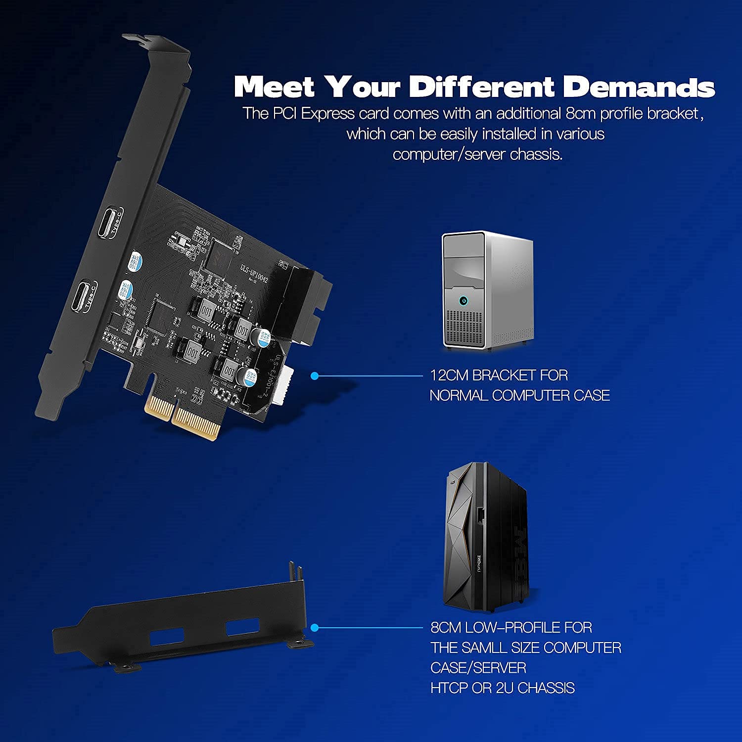 Mua 10Gbps PCIE USB C Card with Internal Type E to Type C and 19 Pin ...