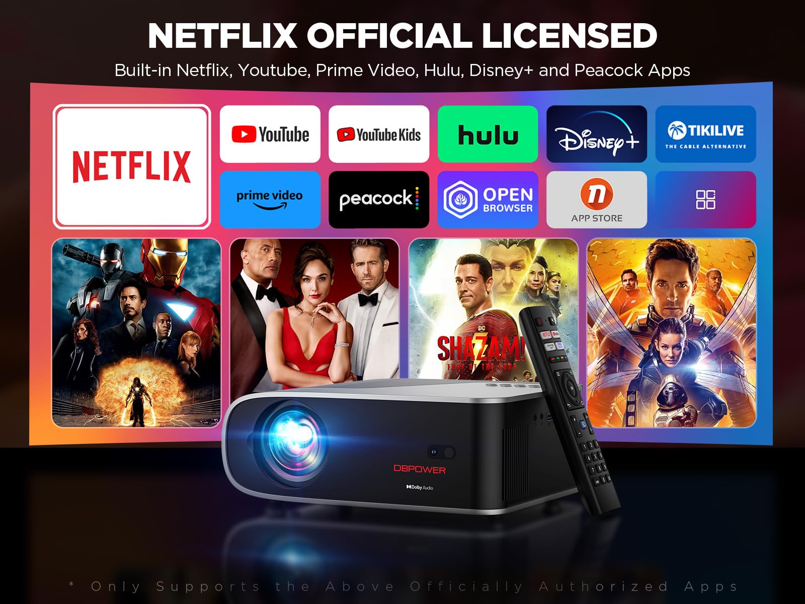 Mua [Netflix Officially/Auto Focus] Smart Projector with 5G WiFi and ...