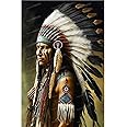 Amazon.com: RMSGOZO 5D Native American Diamond Painting Kits - Indians ...