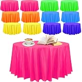 Amazon.com: Whaline 16Pcs Neon Color Plastic Tablecloth 4 Fluorescent ...