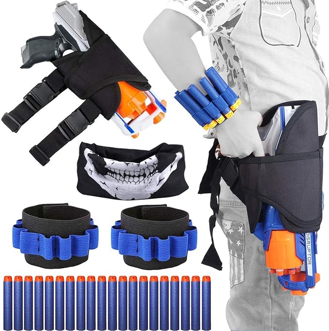 Kids Tactical Nerf Waist Bag Holster Kit - For Nerf Gun N-strike Elite ...