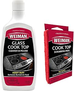 Weiman Ceramic and Glass Cooktop Cleaner and Polish - 20 Ounce 3 Pads ...