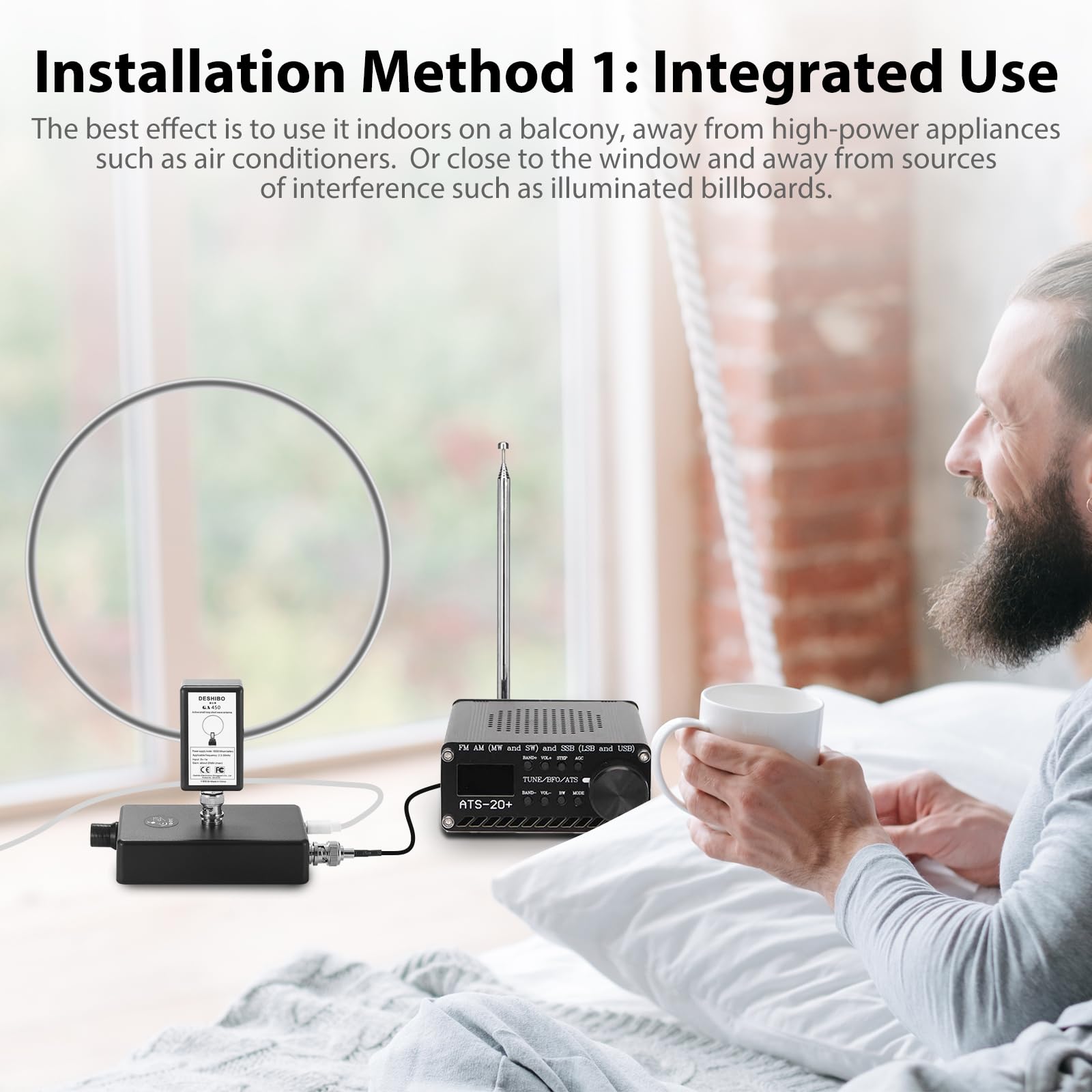 Mua GA450 Loop Antenna, GOOZEEZOO Active Shortwave Radio with BNC Cable ...