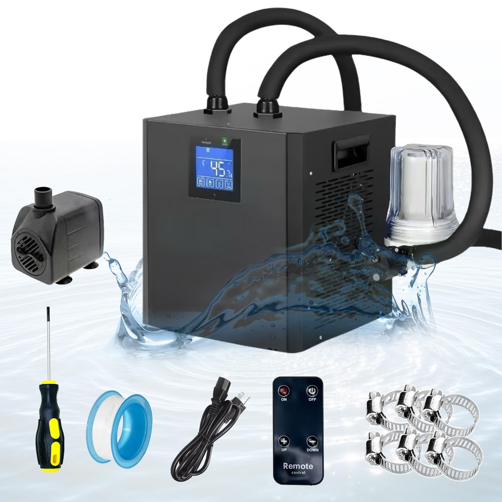Ice Bath Water Chiller, 87Gallon Water Chiller System,1/3 HP Upgraded ...
