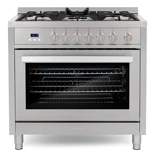 COSMO COS-965AGFC 36 in. Nebula Collection 3.8 cu. ft. Gas Range, 5 ...