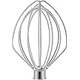 Amazon.com: K5AWW Stainless Steel 6 Wire Whip Attachment for KitchenAid ...
