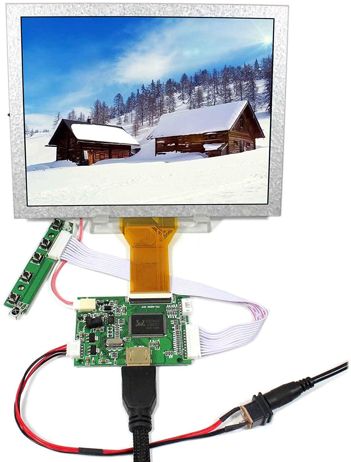 Mua VSDISPLAY 8 inch EJ080NA-05A LCD Screen 8" 800x600 Display Monitor Work with HD-MI LCD ...
