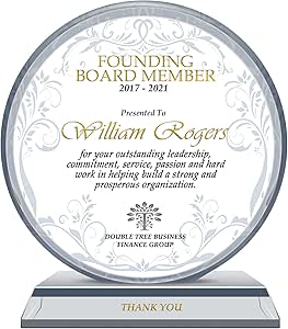 Amazon.com: Personalized Outgoing Board Member Appreciation Gift Plaque ...