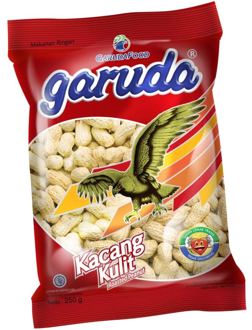 Garuda Food Gerösetet Erdnüsse Kacang Kulit 250 g Indonesien: Amazon.de ...