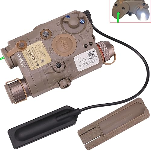 Ratulie Upgraded PEQ 15 Model Green Laser PEQ Box IR Laser Flashlight ...