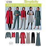 Amazon.com: Simplicity Pattern 2539 Misses Jumper in 2 Lengths, Pants ...