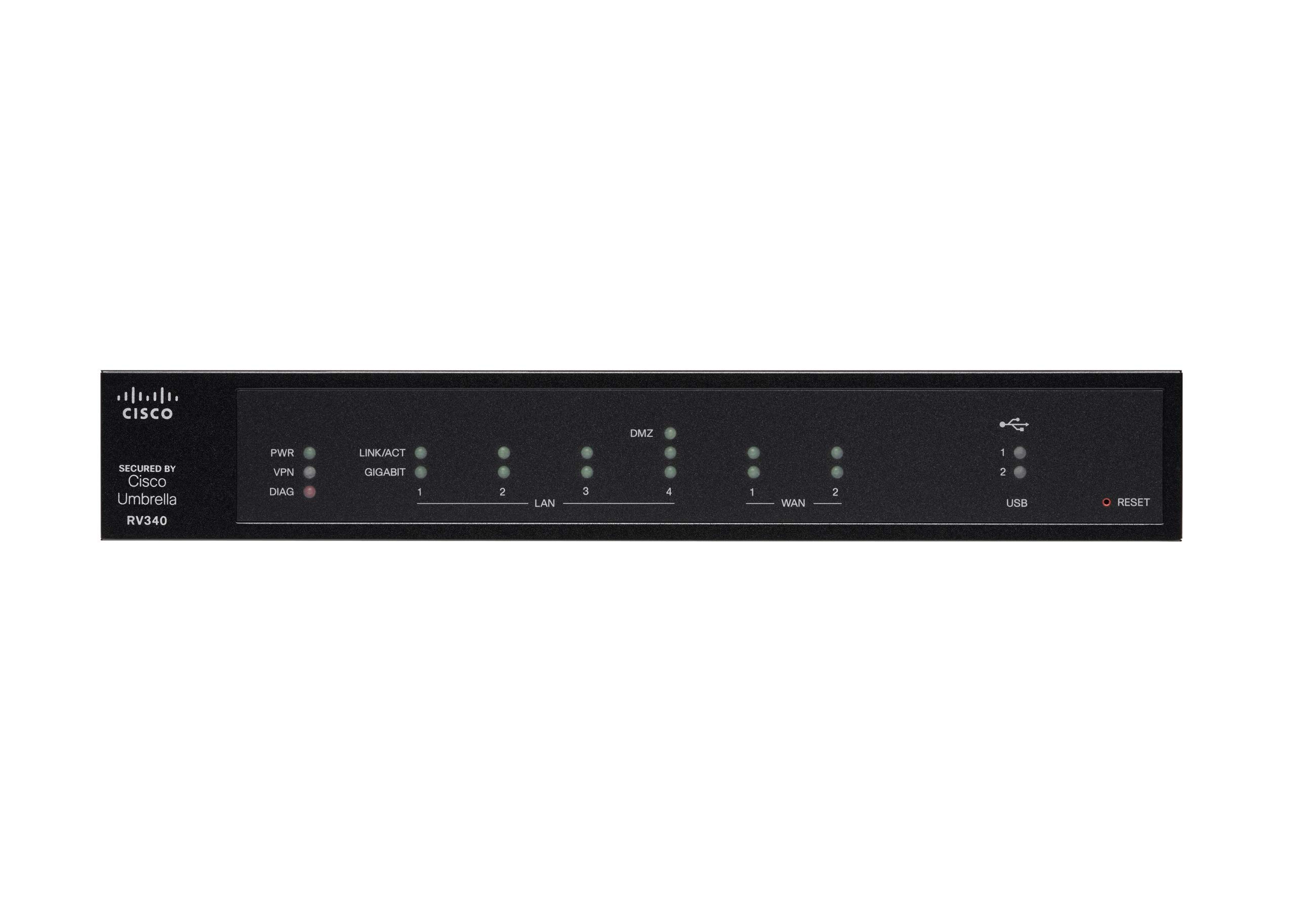 Cisco RV340 VPN Router With 4 Gigabit Ethernet (GbE) Ports Plus Dual ...