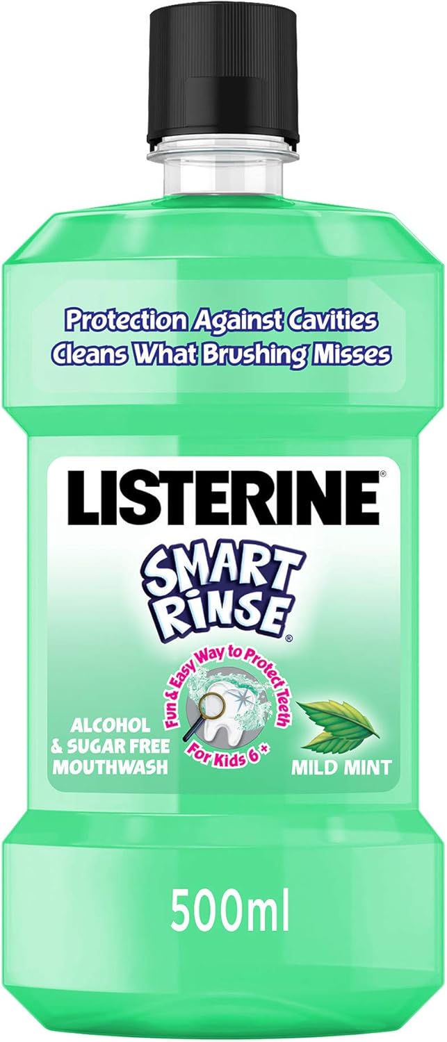 Listerine Smart Rinse Mild Mint Mouthwash, 500 ml – BigaMart