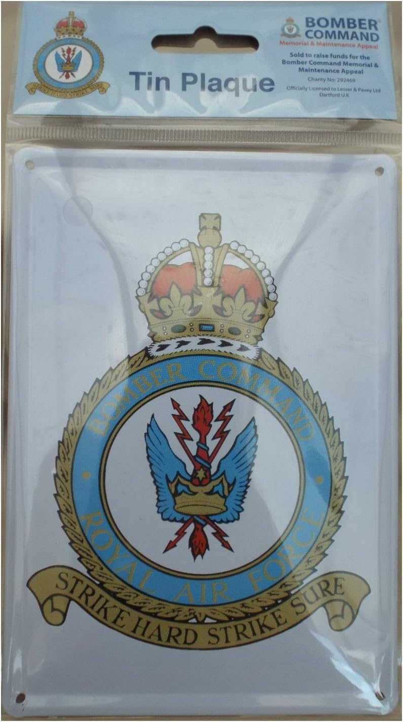 Bomber Command Royal Air Force Metal Wall Sign Plaque: Amazon.co.uk ...