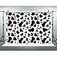 Amazon.com : Cow Print Photography Backdrops 9x6FT Black and White Cow ...