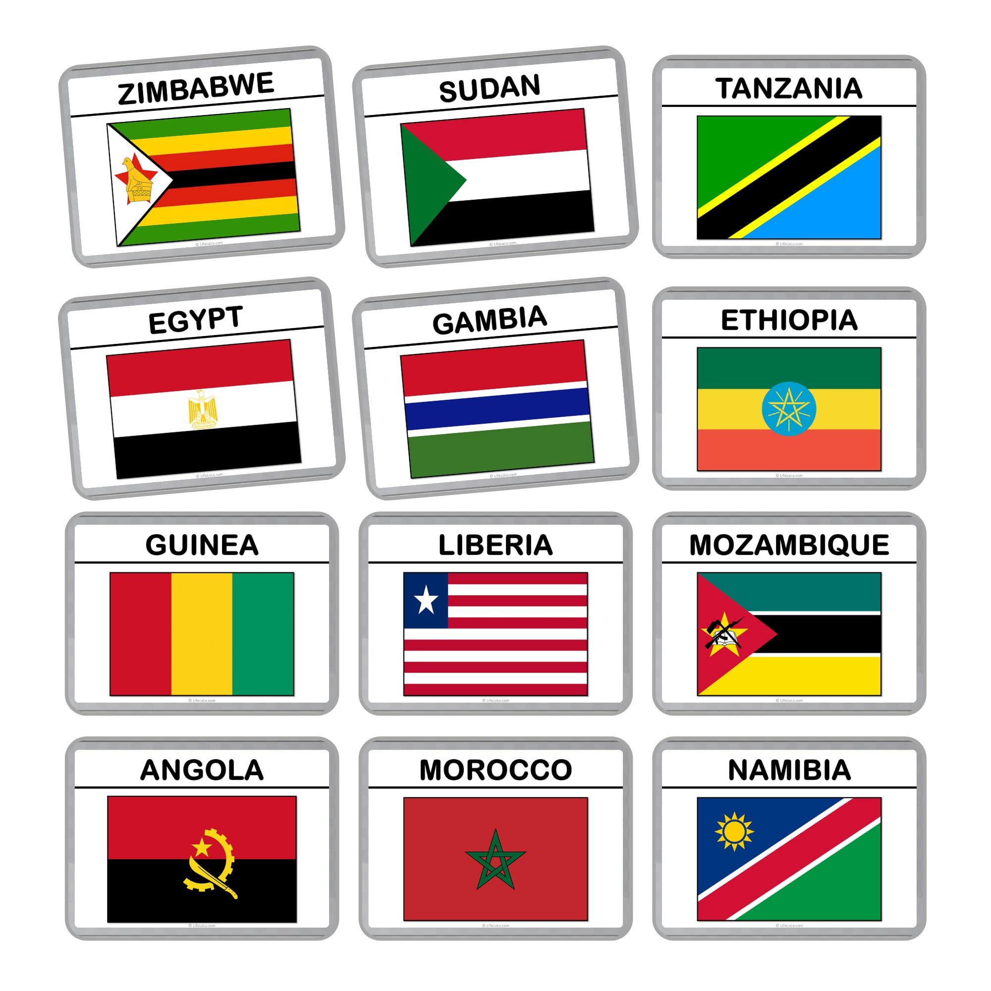 Mua Country Flags Flash Cards | Laminated Flash Cards | National Flags ...