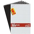 Amazon.com : 1InTheOffice Steno Pads Spiral 6x9 Quad Ruled, Graphing ...