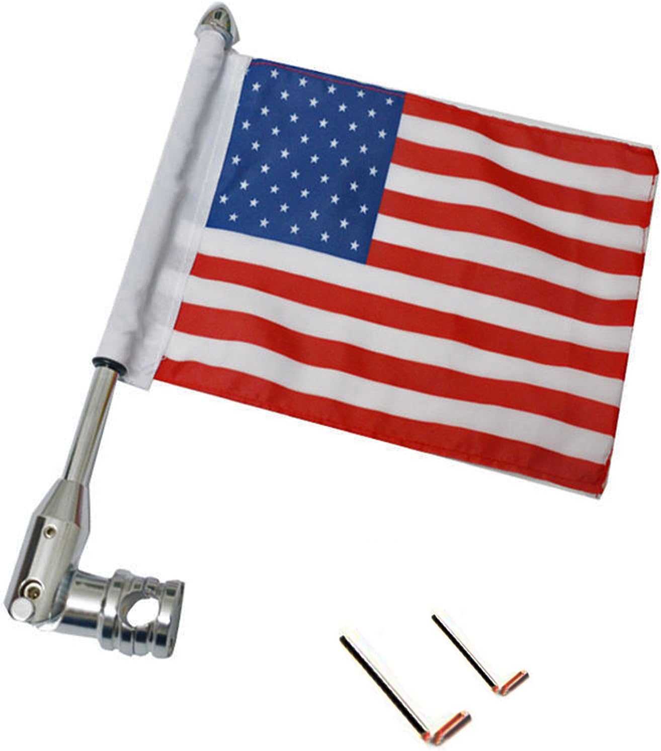 Amazon.com: Chrome Motorcycle Rear Luggage Rack Adjustable Mount Pole ...