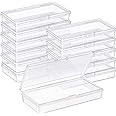 Amazon.com: Gebildet 12 Pcs Small Clear Case, Rectangular Plastic ...