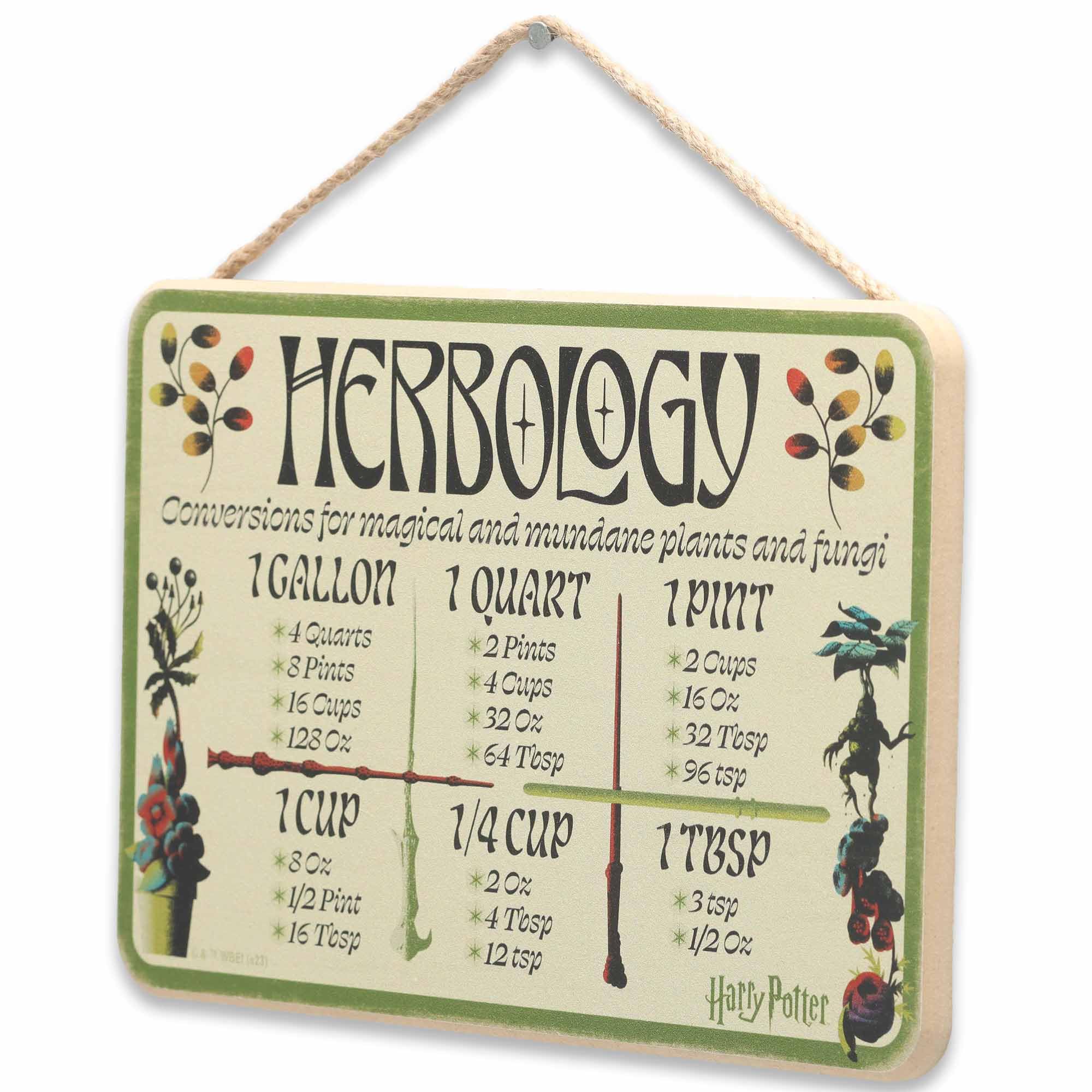Mua Harry Potter Herbology Hanging Wood Measuring Sign - Fun Harry ...