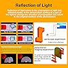 EXBEPE Physics Optics Experiment Set Refraction and Reflection of Light,Convex Lens and Small ...