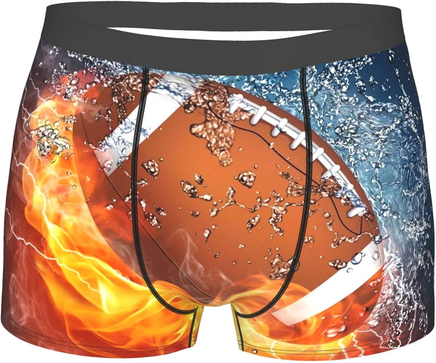 American Football With Fire Men'S Underwear Men Boxer Briefs Comfort ...