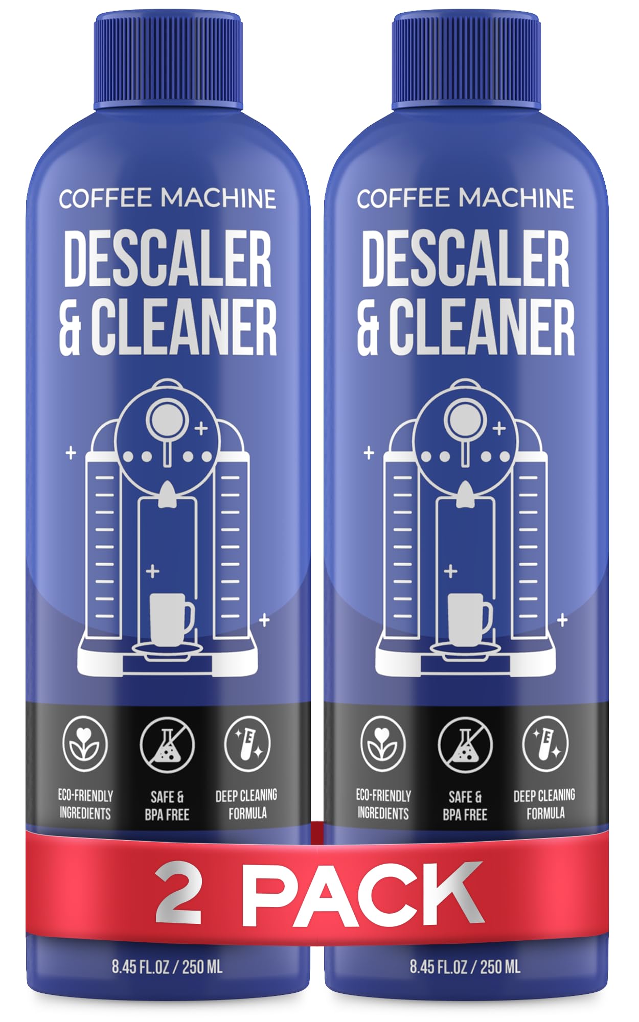 CLEANBEAN (2 Bottles) Universal Descaling Solution - Effective Coffee ...