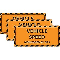 Amazon.com - Vehicle Speed Monitored by GPS Bumper Sticker 3 Pack by ...