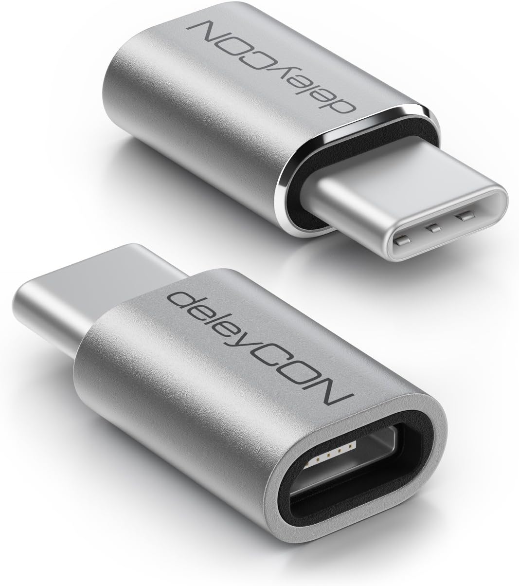 deleyCON 2X USB-C Adapter aus Alu Micro USB Buchse zu: Amazon.de ...