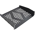 Amazon.com: RIVECO 19” 2U Rack Shelves Server Cabinet Mount Shelves ...