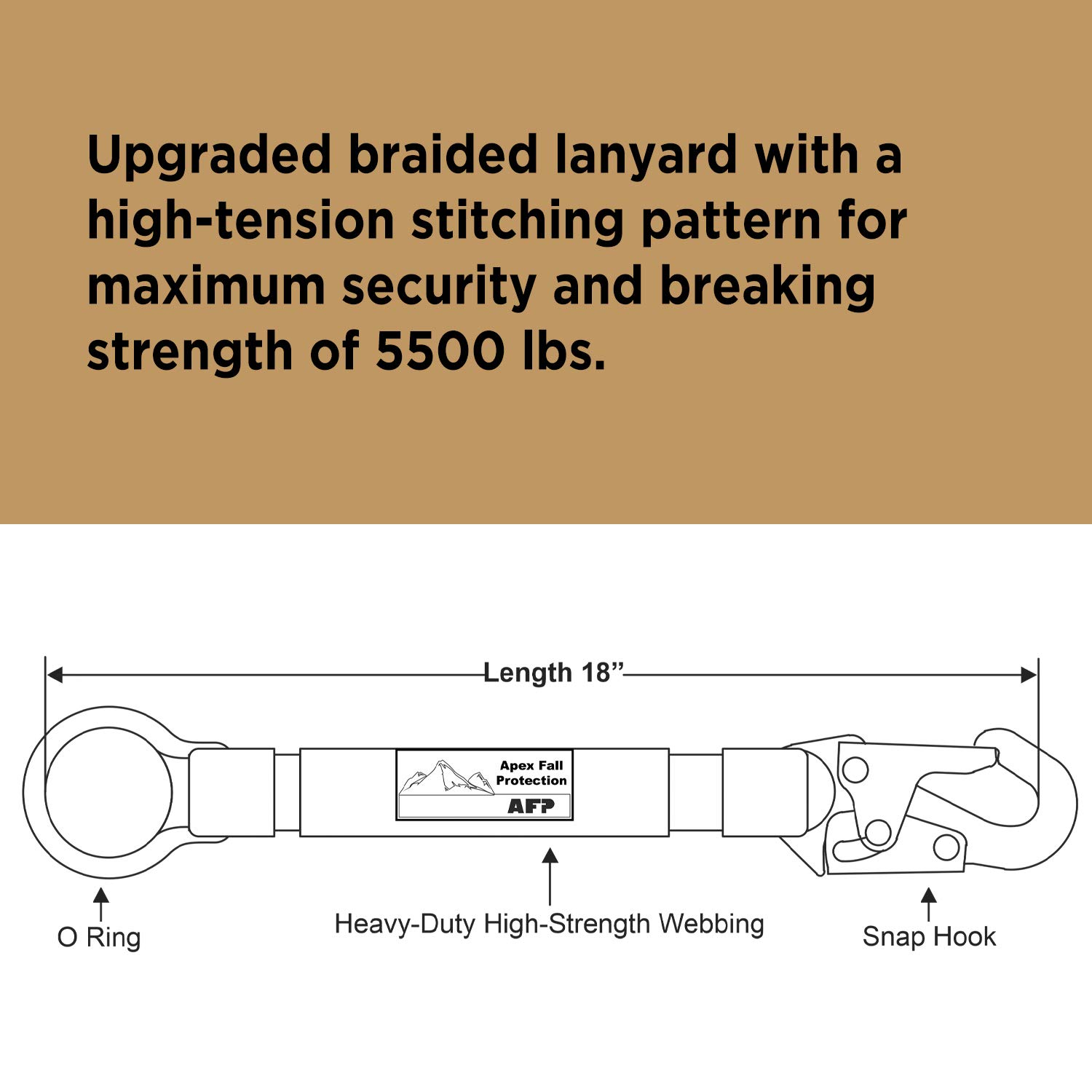 Mua Heavy-Duty 18 inch D-Ring Extender Fall Protection with Snap Hook ...
