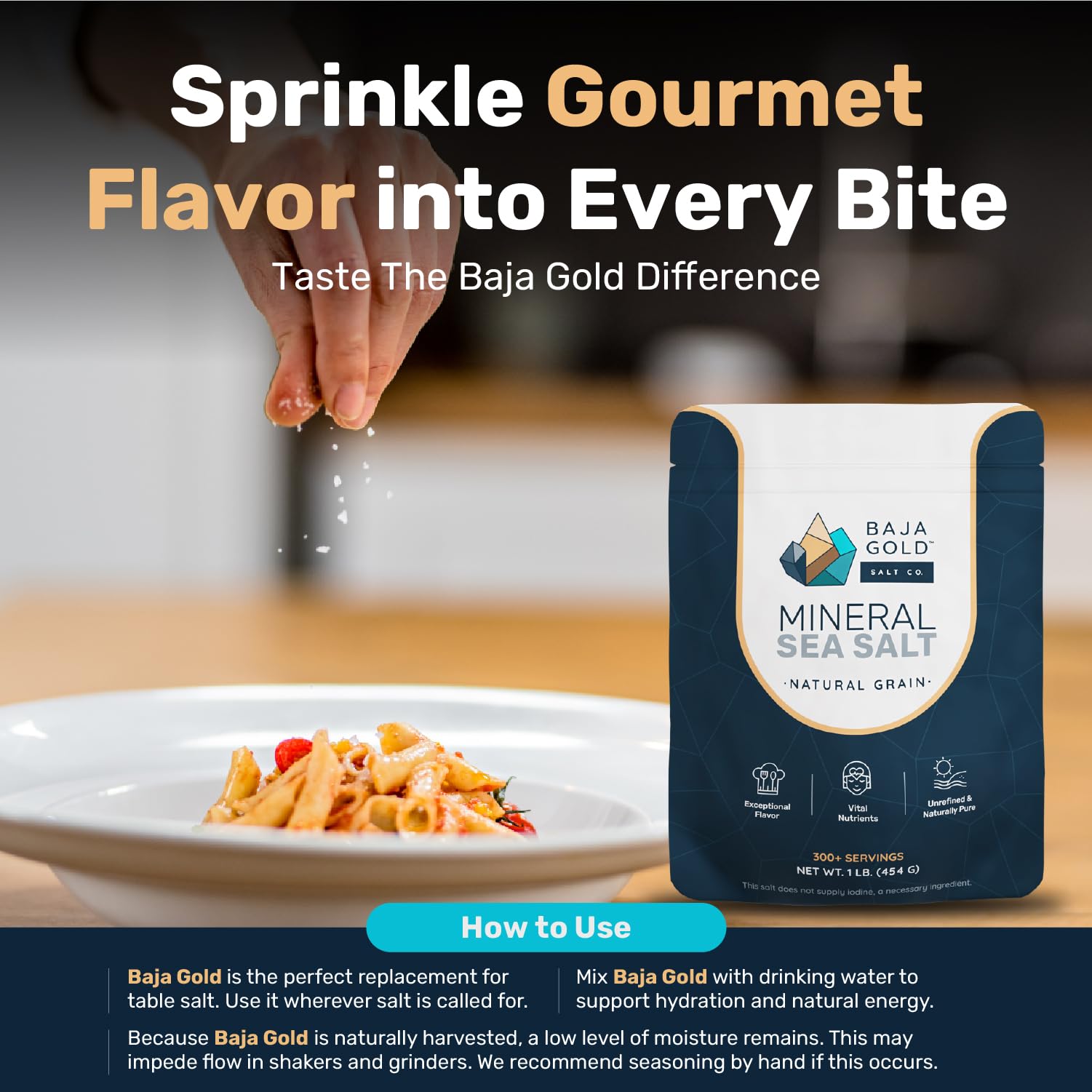 Mua Baja Gold Mineral Sea Salt, Natural Grain Crystals, 1 Lb. Bag trên Amazon Mỹ chính hãng 2025 ...