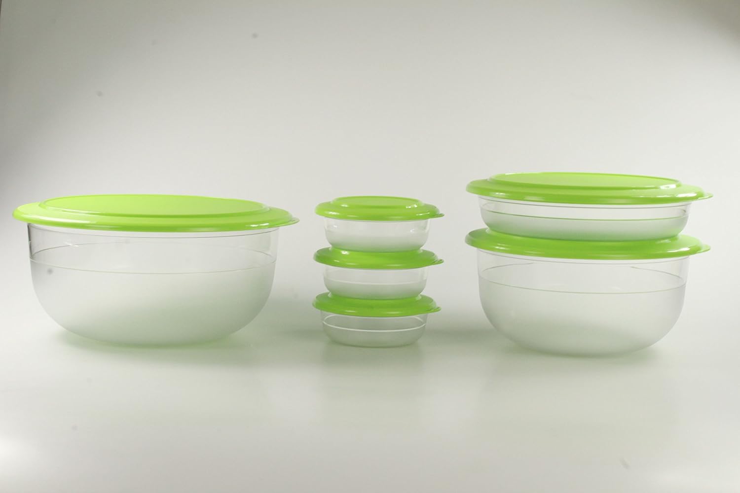 TUPPERWARE Tafelperle 6,0L + 3,5L + 1,3L + 275ml (3)ohne Rand grün ...